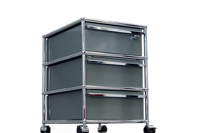 USM Haller Roller Container Medium Grey RAL 7005 | Rollcontainer | USM ...