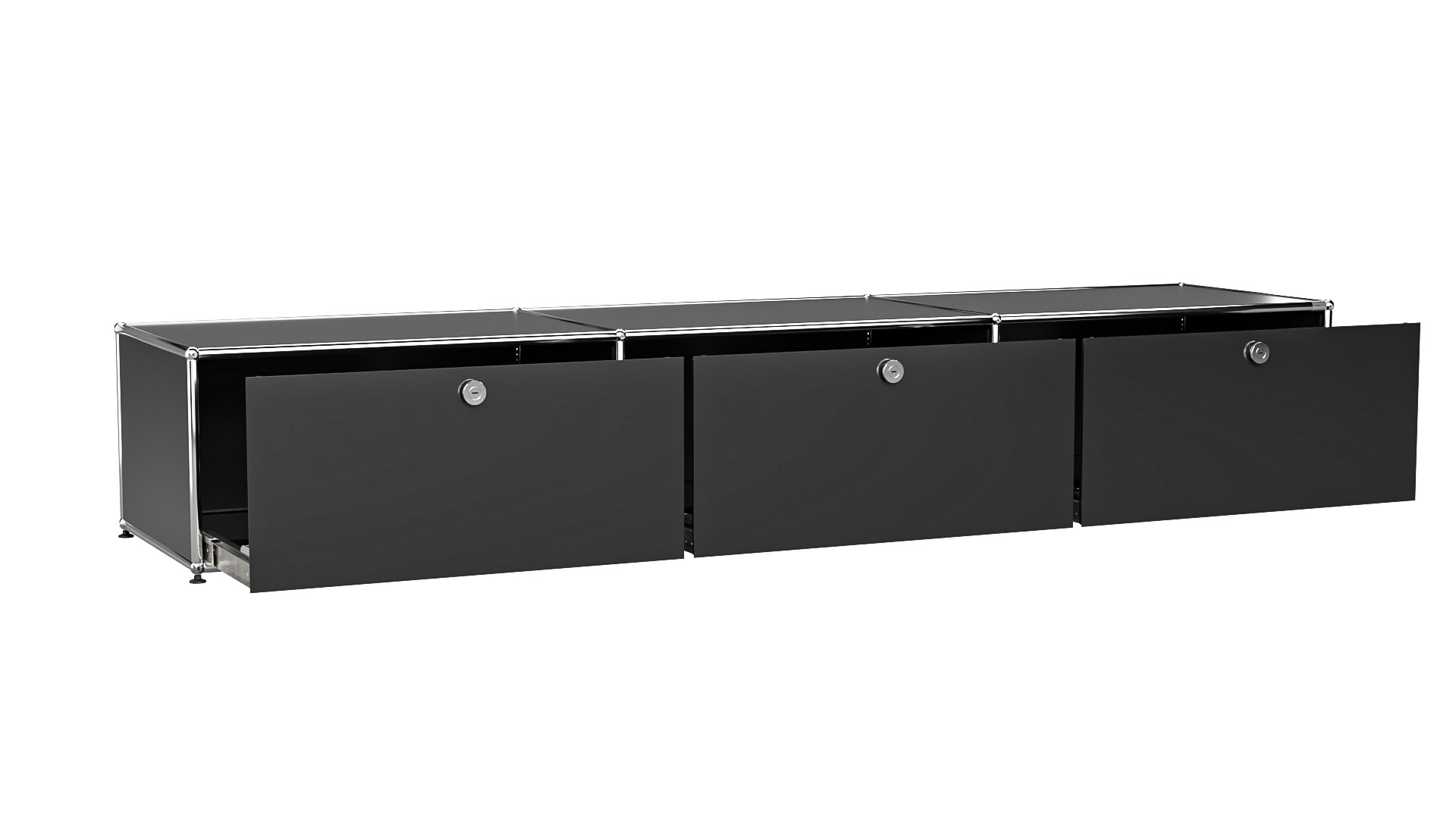 USM Haller Lowboard individualisierbar in Breite 225 cm x Tiefe 50 cm ...