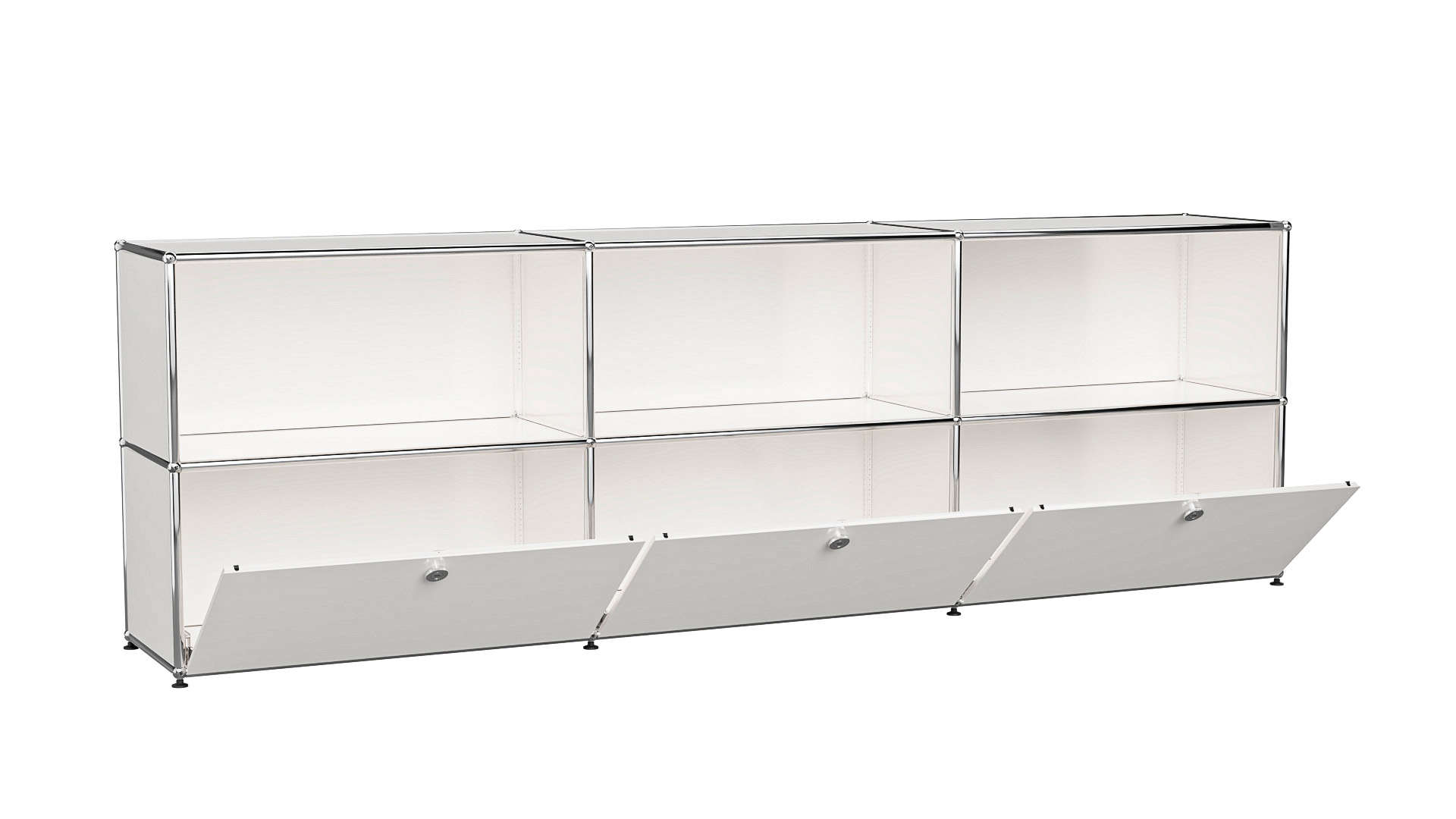 USM Haller Sideboard individualisierbar in Breite 225 cm x Tiefe 35 cm ...