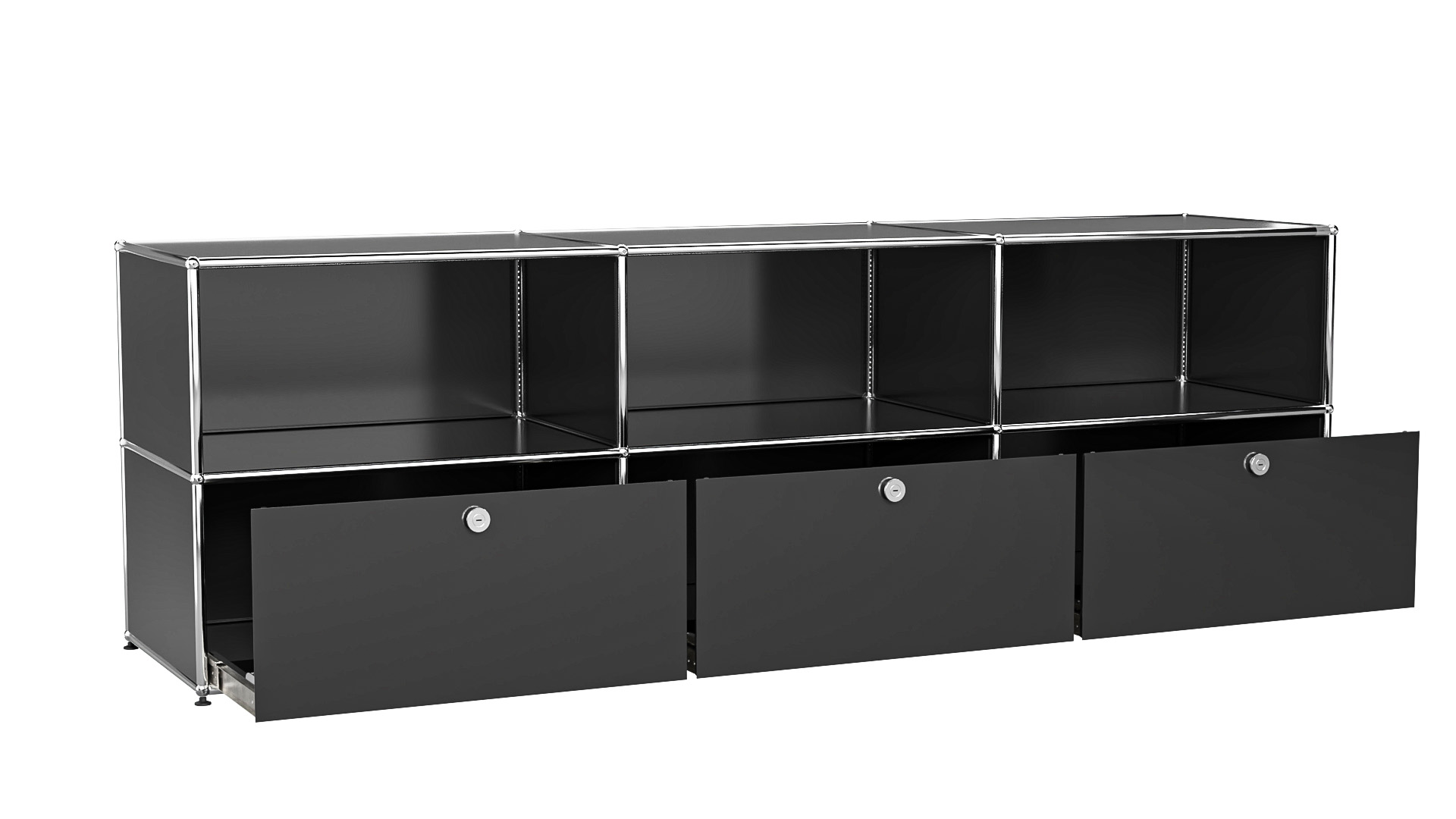 USM Haller Sideboard individualisierbar in Breite 225 cm x Tiefe 50 cm ...